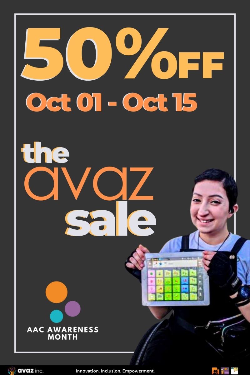The Avaz Sale: AAC Awareness Month 2022 - Avaz Inc.
